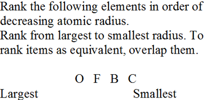Solved Rank the following elements in order of decreasing | Chegg.com