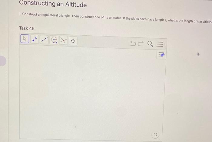 Solved 1. Construct an equilateral triangle. Then construct | Chegg.com