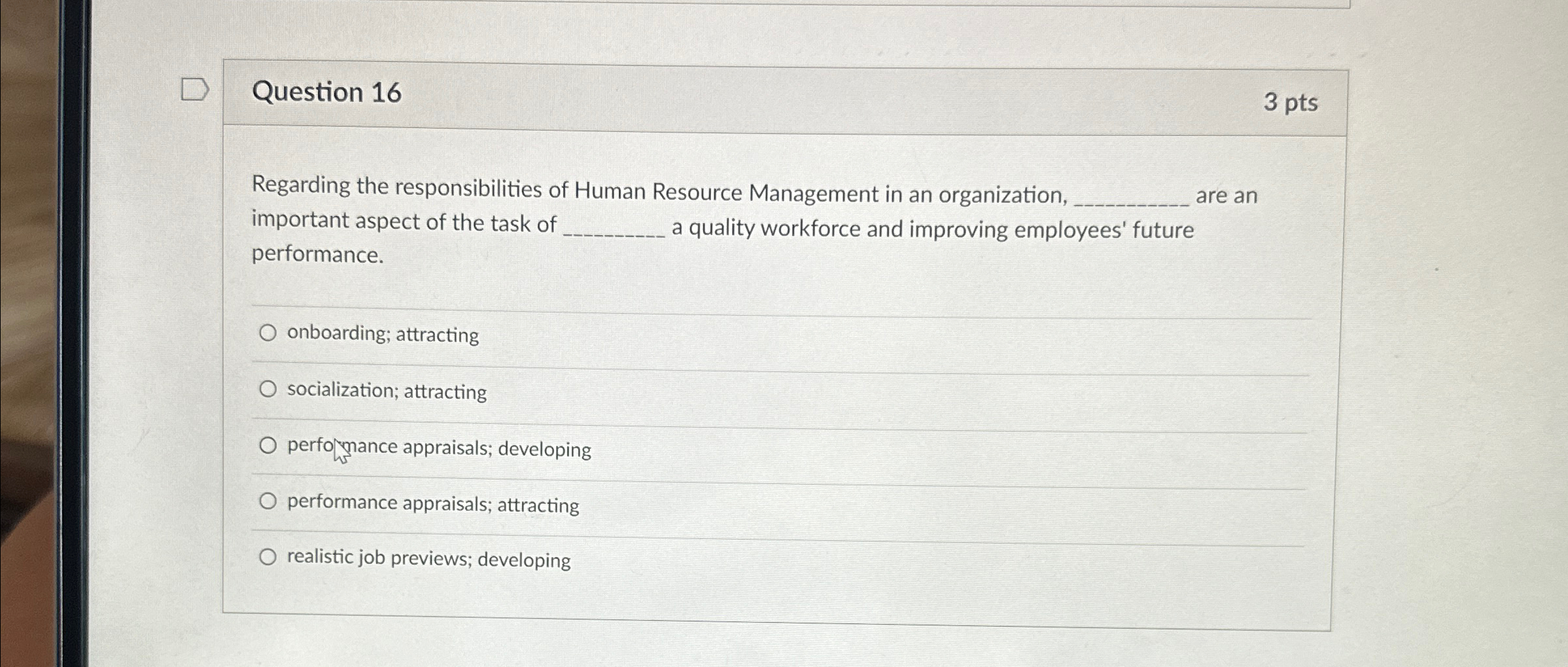 Solved Question 163 ﻿ptsRegarding the responsibilities of | Chegg.com