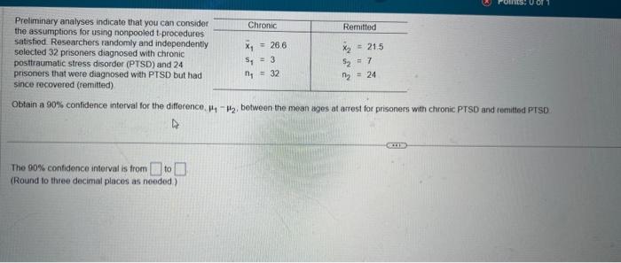 Solved Preliminary analyses indicate that you can consider | Chegg.com