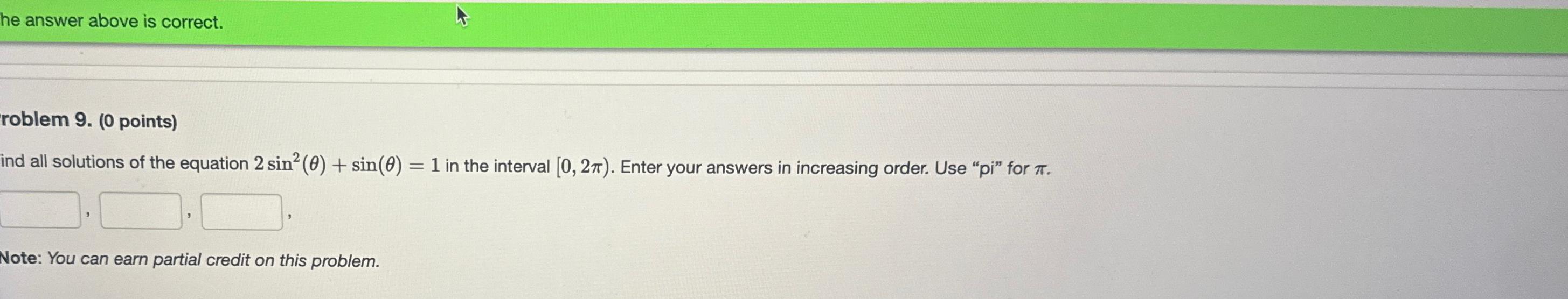 Solved h. (0 ﻿points)ind all solutions of the equation | Chegg.com