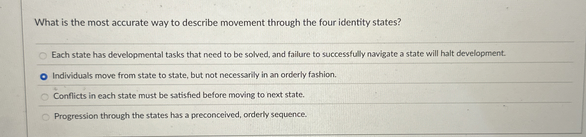 Solved What is the most accurate way to describe movement | Chegg.com