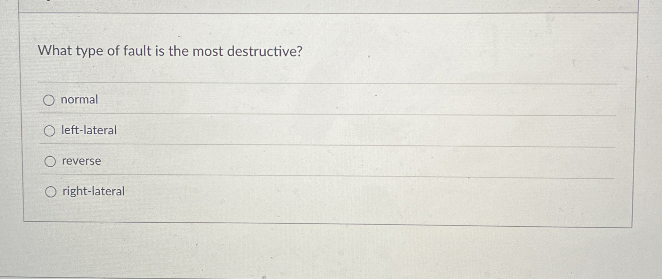 Solved What type of fault is the most | Chegg.com