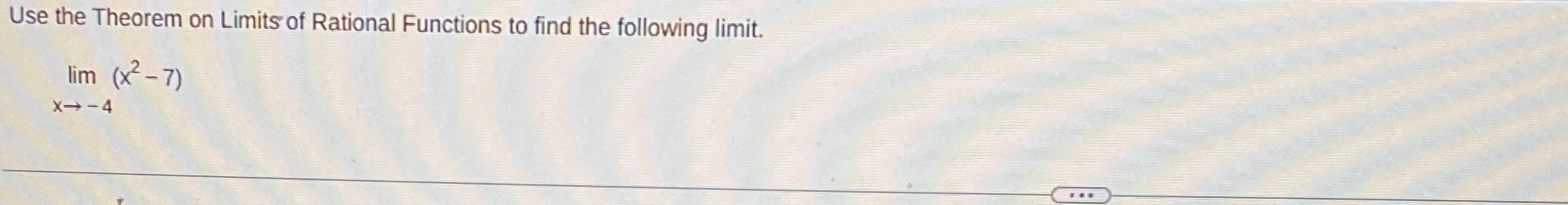 Solved Use the Theorem on Limits of Rational Functions to | Chegg.com