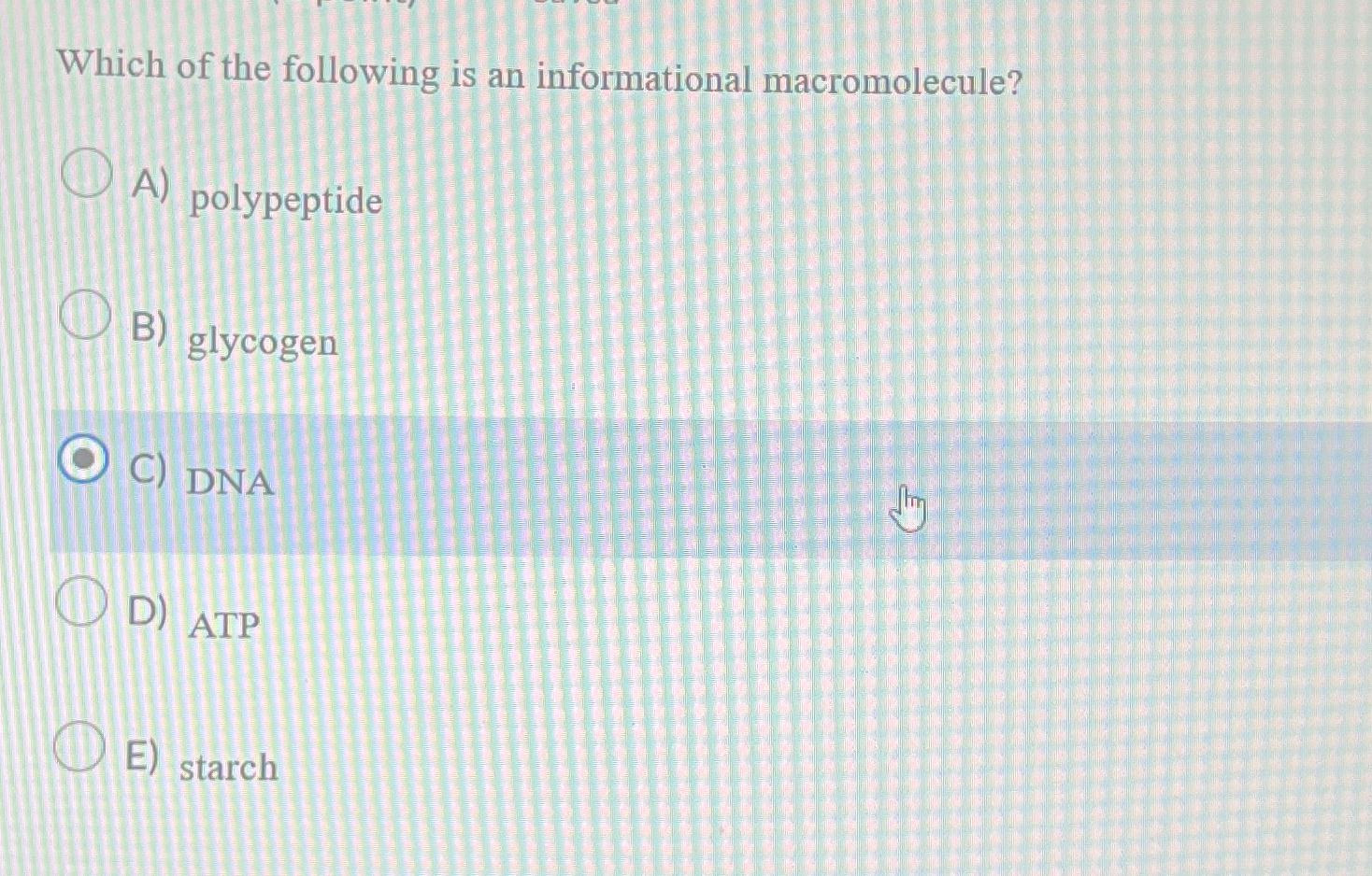 Solved Which of the following is an informational | Chegg.com
