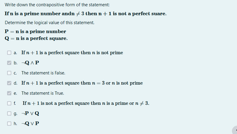 Solved Write down the contrapositive form of the | Chegg.com