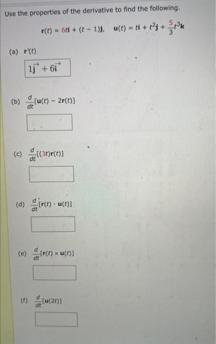 Solved Use the properties of the derivative to find the | Chegg.com