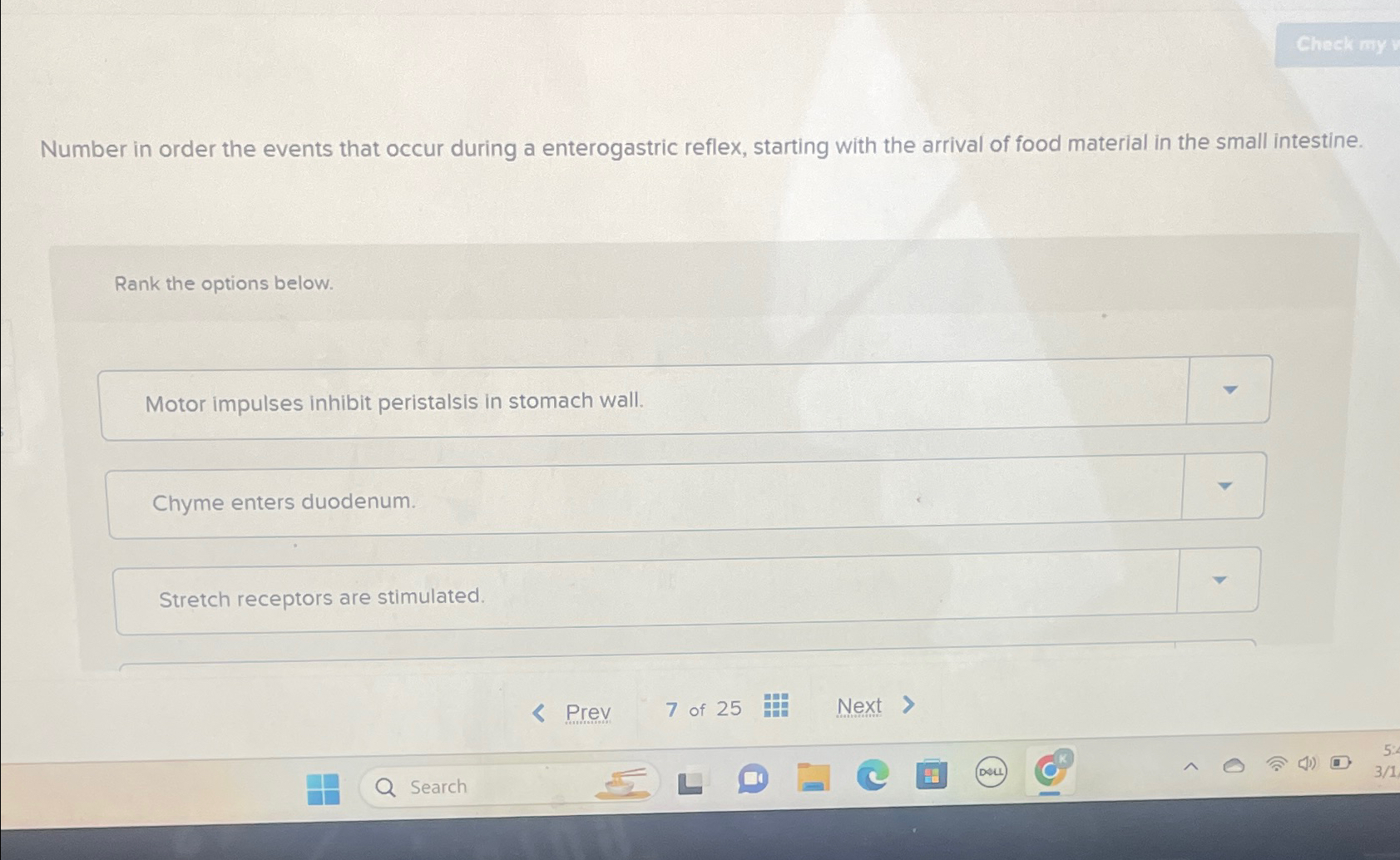 Solved Number in order the events that occur during a | Chegg.com
