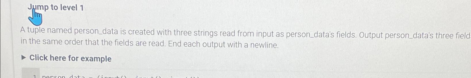 Solved A tuple named person_data is created with three | Chegg.com