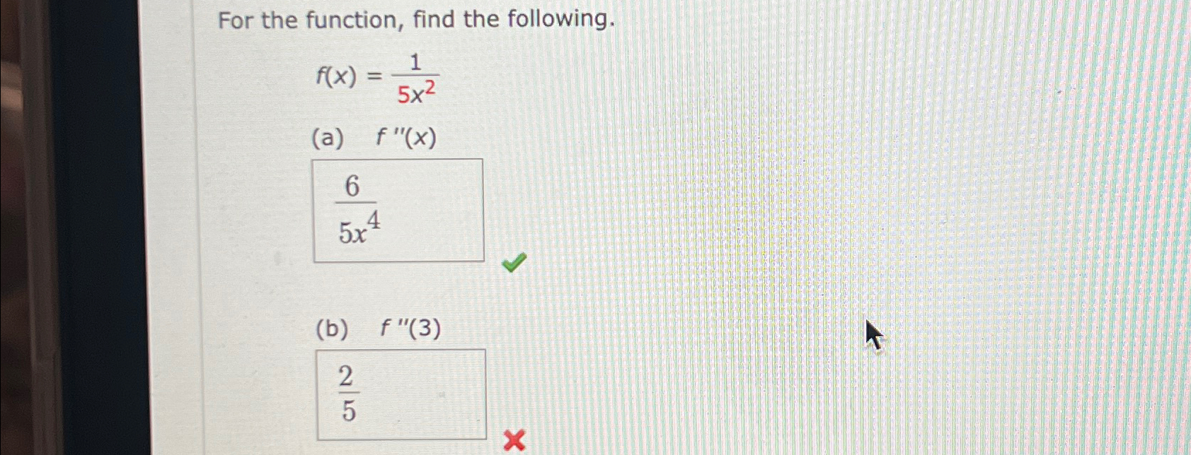 Solved For the function, find the | Chegg.com