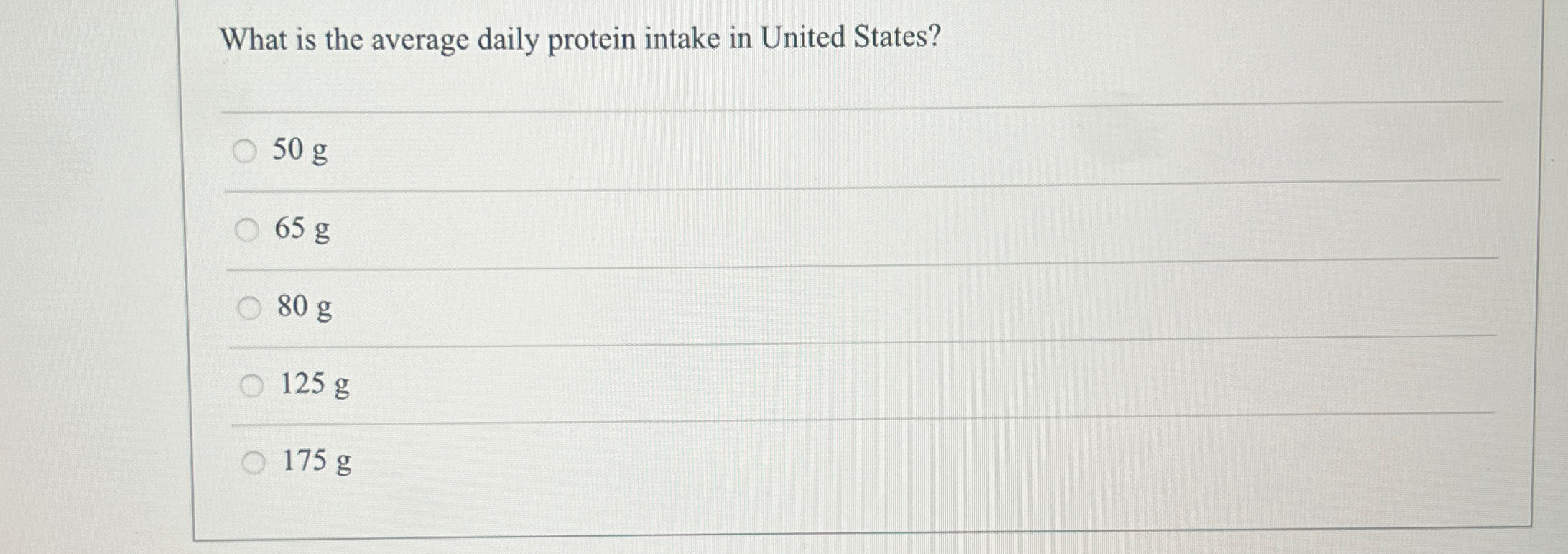Solved What is the average daily protein intake in United | Chegg.com