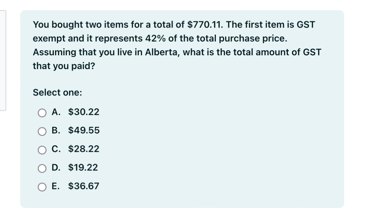 Solved You bought two items for a total of $770.11. ﻿The | Chegg.com