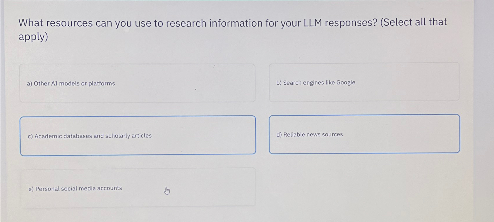 Solved What resources can you use to research information | Chegg.com