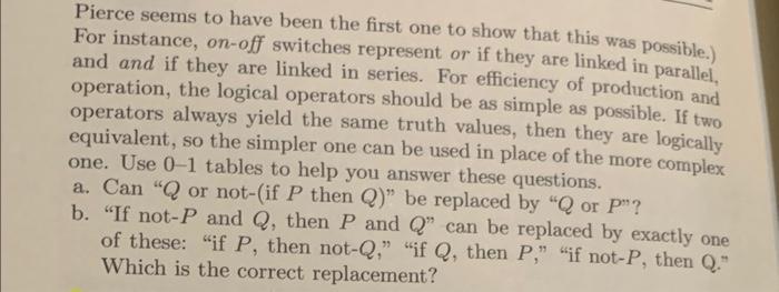 Solved 4. In order for computers to process logical | Chegg.com
