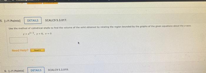 Solved 5. (-/1 Points) DETAILS SCALC9 5.3.017 Use the method | Chegg.com Solved 5. (-/1 Points) DETAILS SCALC9 5.3.017 Use the method | Chegg.com