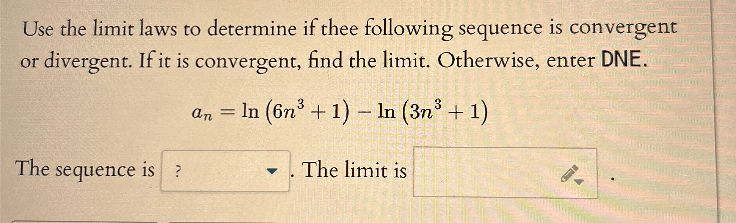 Solved Use the limit laws to determine if thee following | Chegg.com