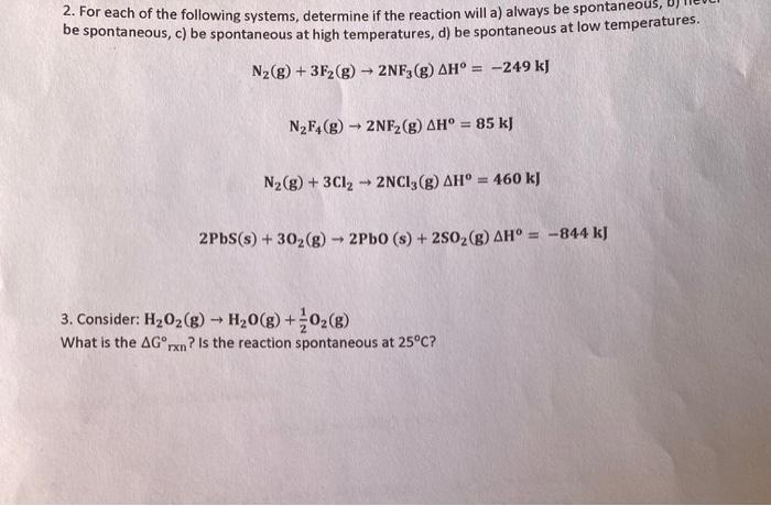 Solved 2. For each of the following systems, determine if | Chegg.com