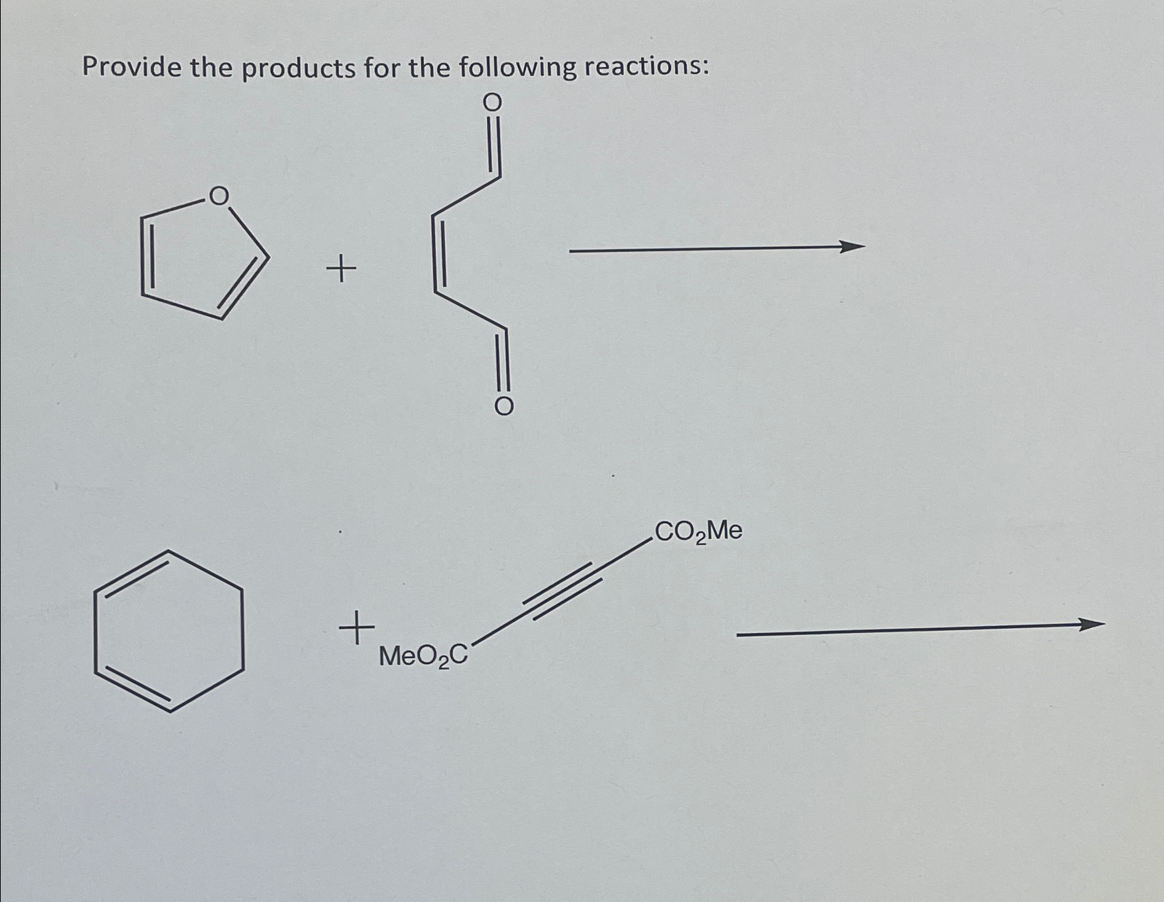 Solved Provide the products for the following | Chegg.com