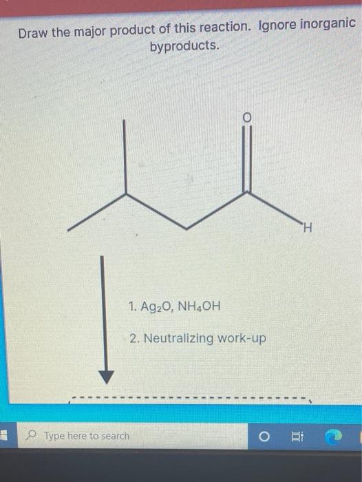 Solved Draw the major product of this reaction. Ignore | Chegg.com