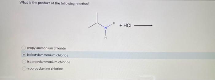 What is the product of the following reaction? | Chegg.com