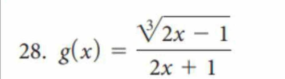 g(x)=2x-132x+1 | Chegg.com