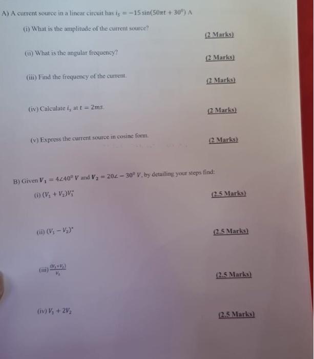 Solved A current source in a linear circuit has is | Chegg.com