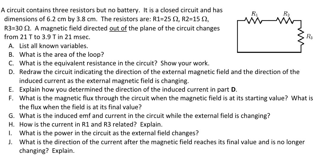 Solved A circuit contains three resistors but no battery. It | Chegg.com