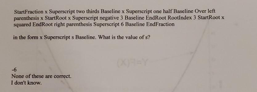 Solved StartFraction x ﻿Superscript two thirds Baseline x | Chegg.com