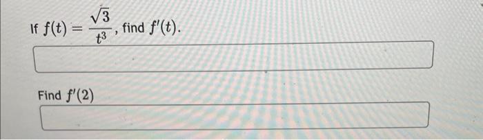 Solved If f(t)=t33 | Chegg.com