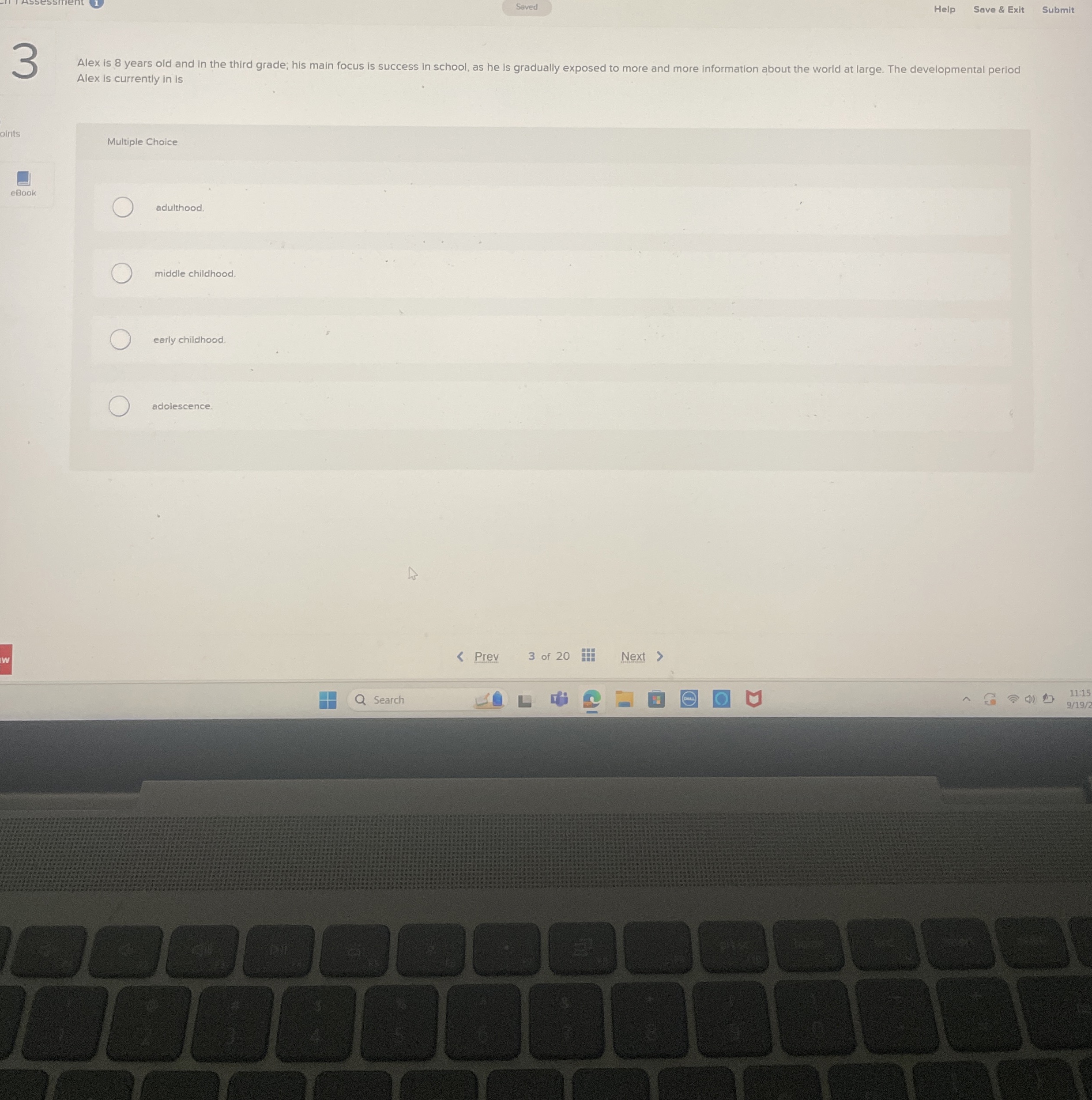 Solved Alex is currently in isMultiple | Chegg.com