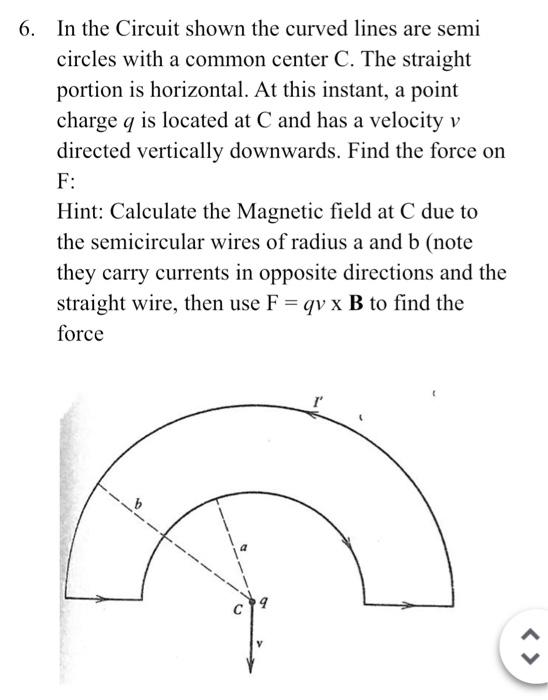 Solved In the Circuit shown the curved lines are semi | Chegg.com