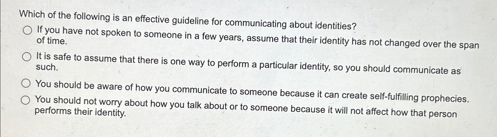 Solved Which of the following is an effective guideline for | Chegg.com