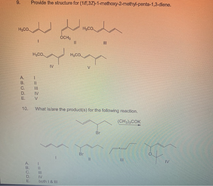 Solved 9. Provide the structure for | Chegg.com