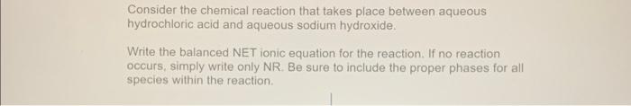 Consider the chemical reaction that takes place | Chegg.com