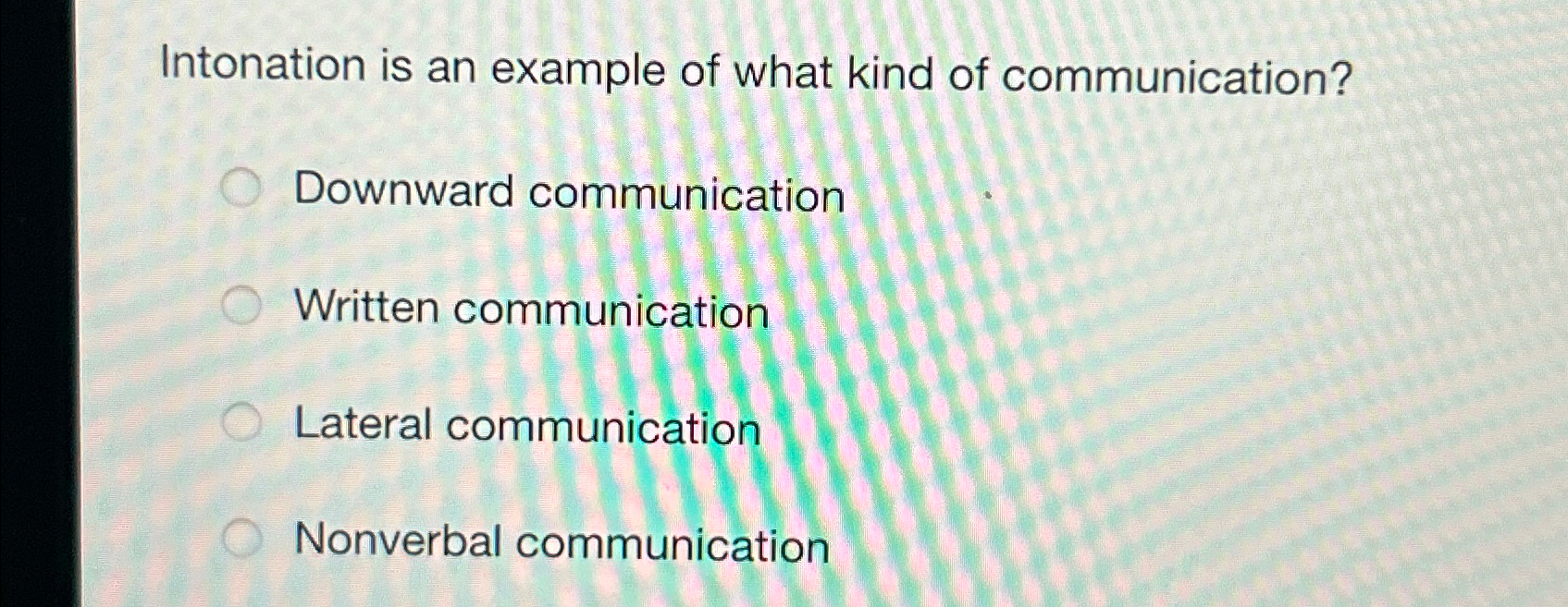 Solved Intonation is an example of what kind of | Chegg.com