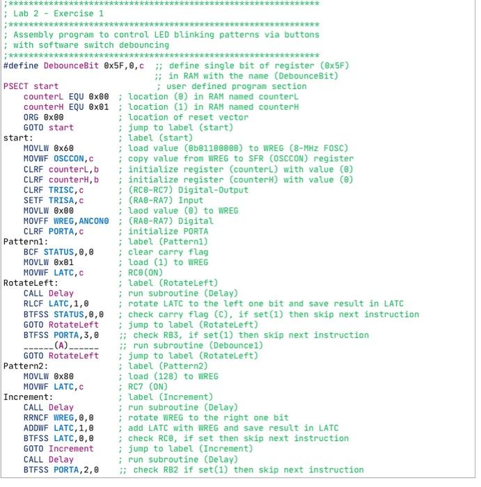 Solved ; with software switch debouncing | Chegg.com
