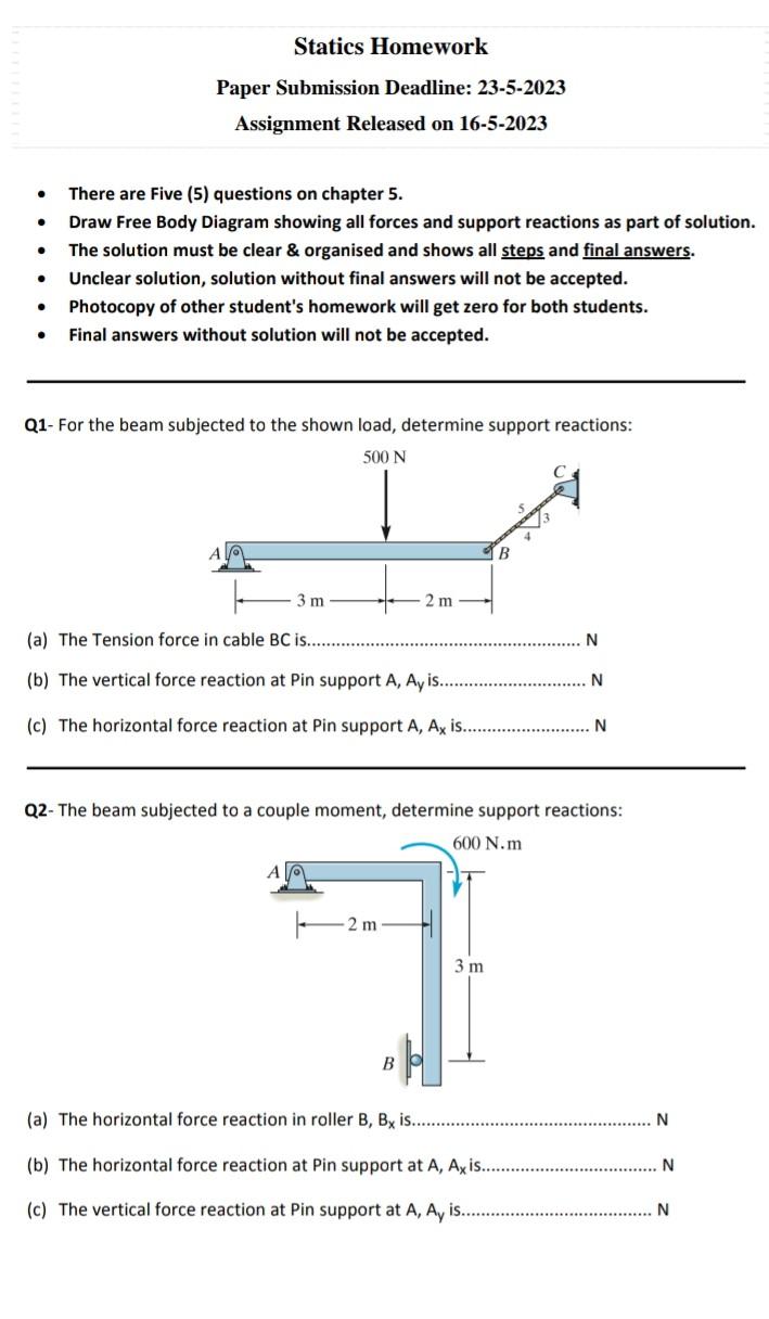 Solved Q3- The overhang beam shown is subjected to a | Chegg.com