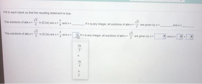 Solved Fill in each blank so that the resulting statement is | Chegg.com