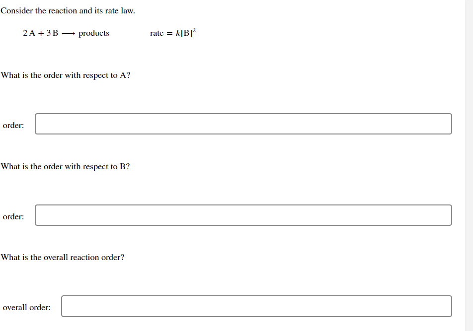 Solved Consider the reaction and its rate | Chegg.com