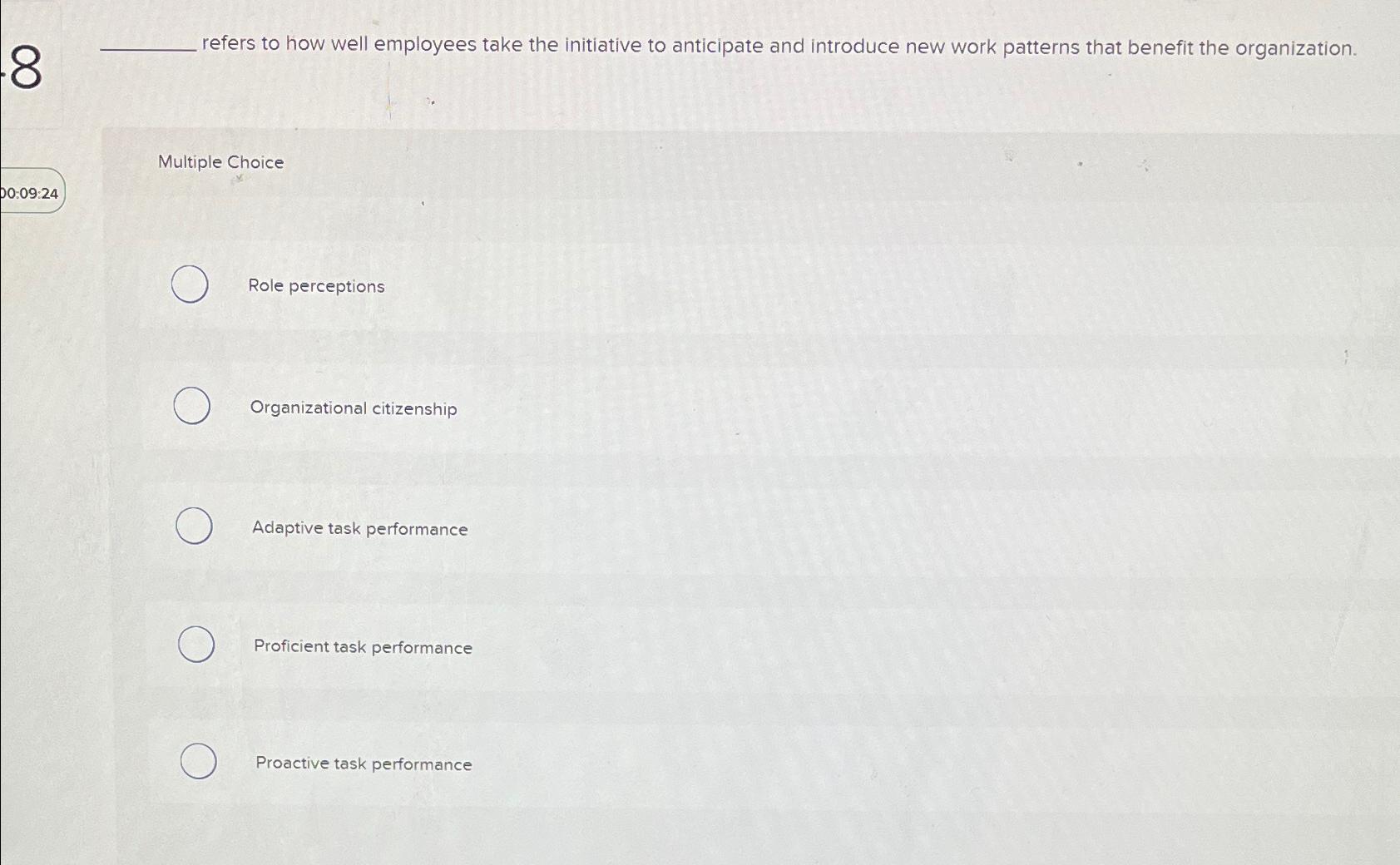 Solved refers to how well employees take the initiative to | Chegg.com