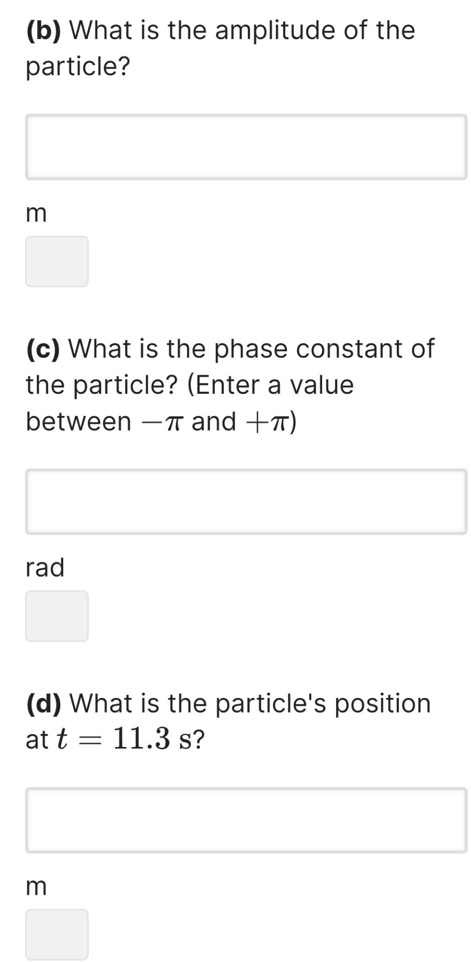 Solved A particle is undergoing simple harmonic motion with | Chegg.com