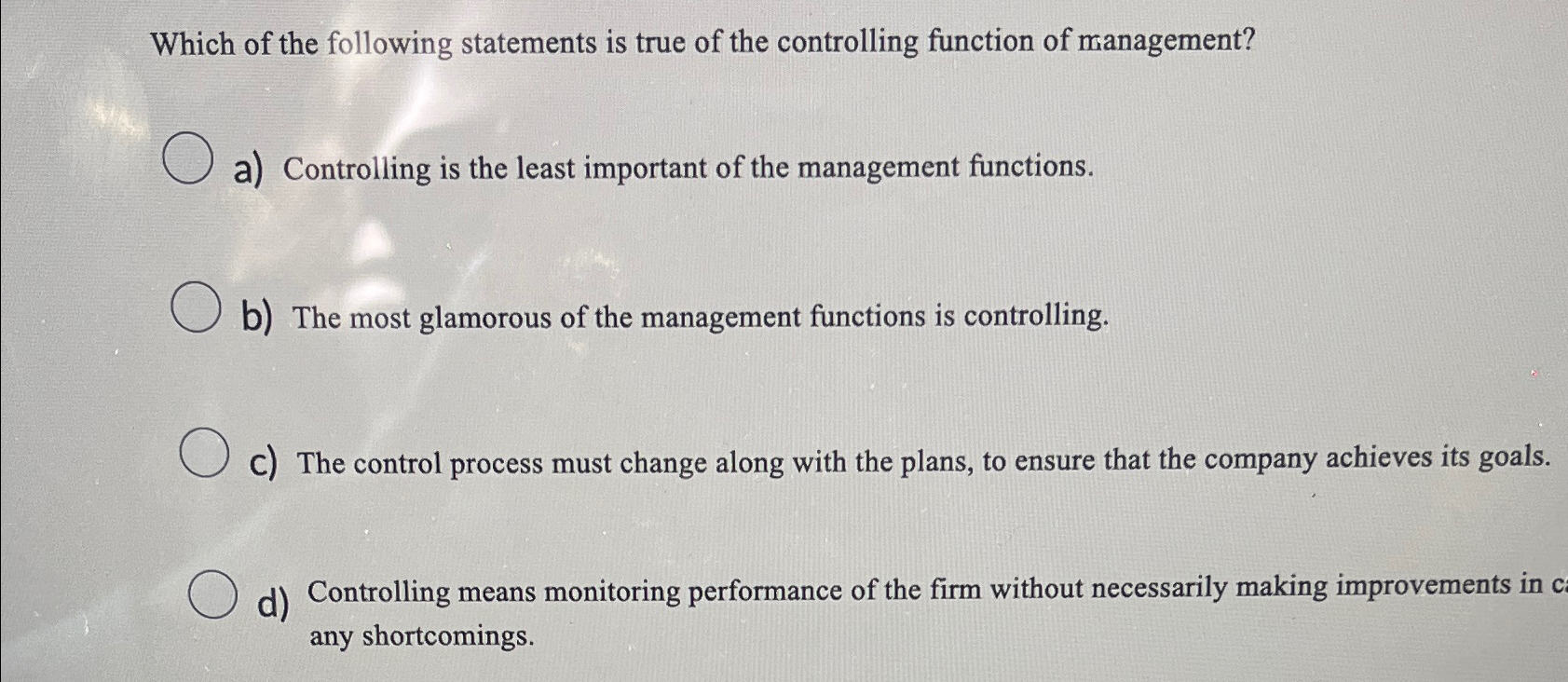 Solved Which of the following statements is true of the | Chegg.com