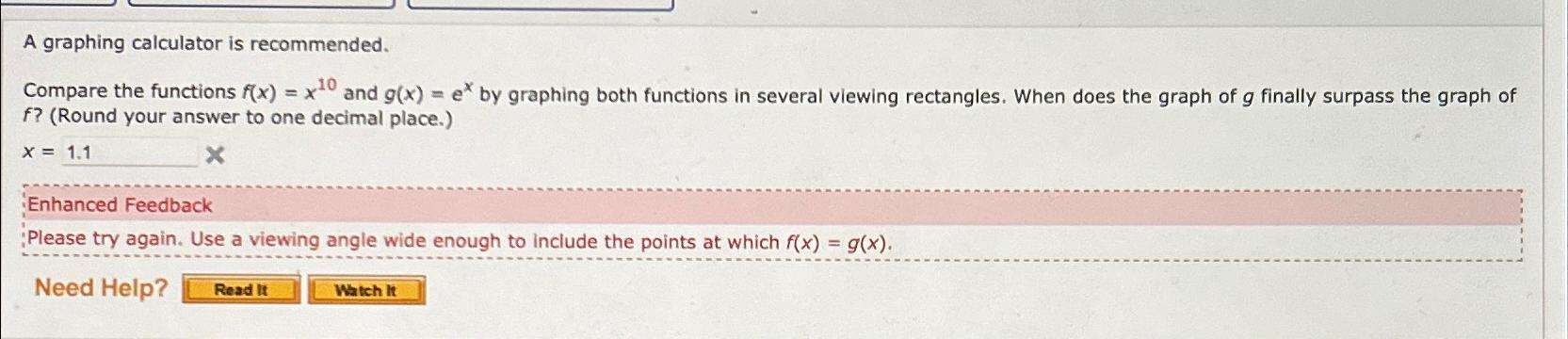 Solved A graphing calculator is recommended.Compare the | Chegg.com