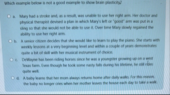 Solved Which example below is not a good example to show | Chegg.com