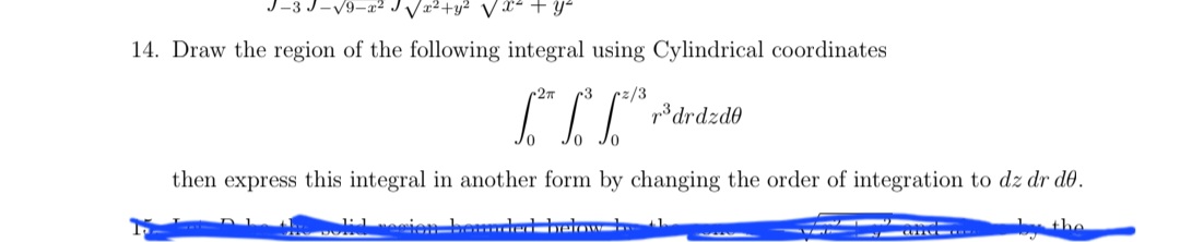 Solved Draw the region of the following integral using | Chegg.com