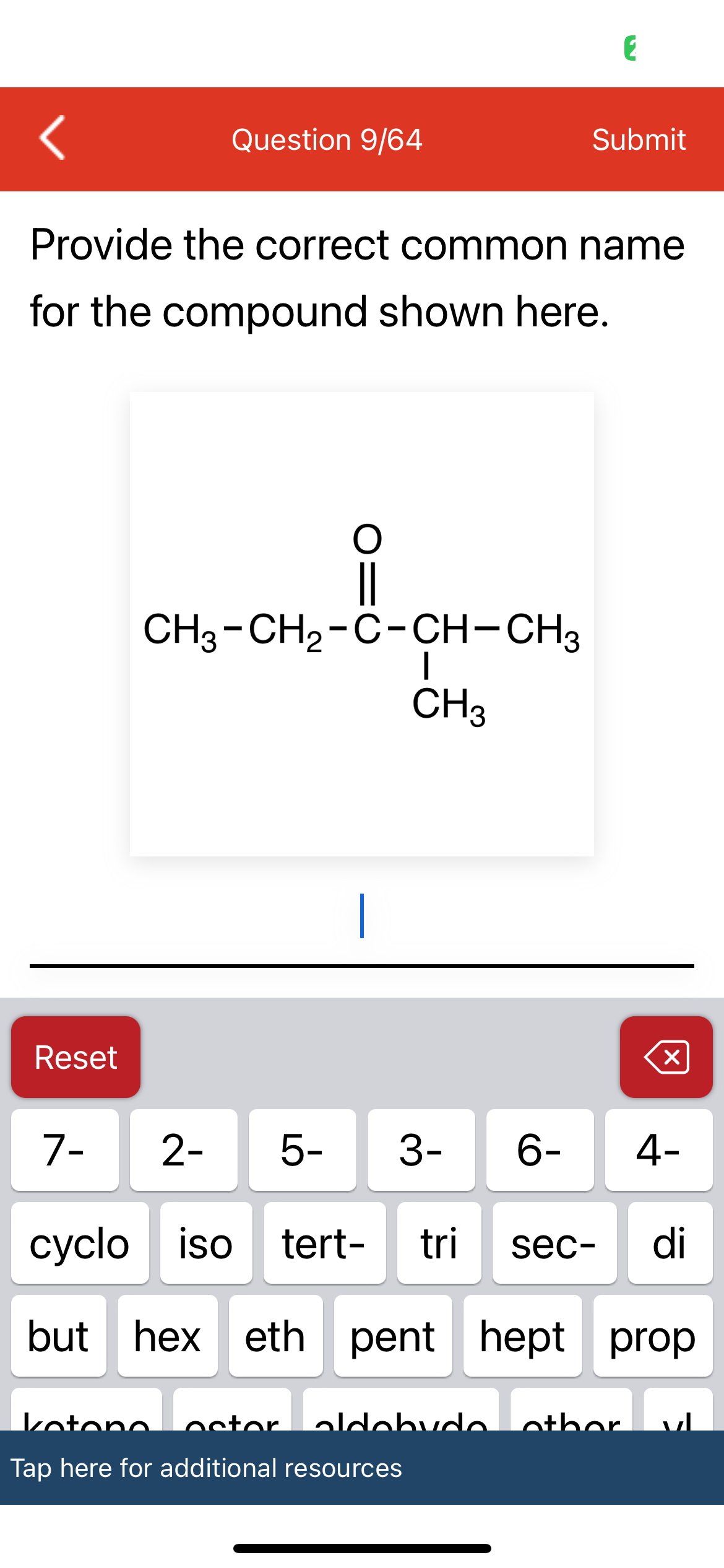 Solved Question 9/64SubmitProvide the correct common name | Chegg.com