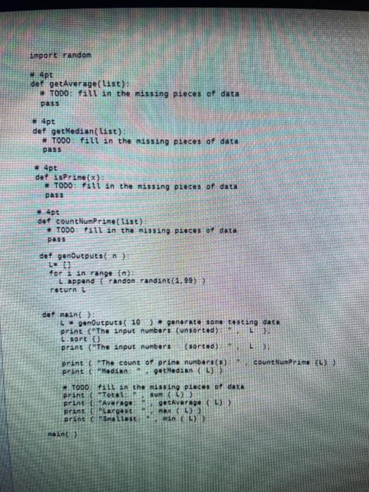 Solved Write a Python program that accepts a list of | Chegg.com