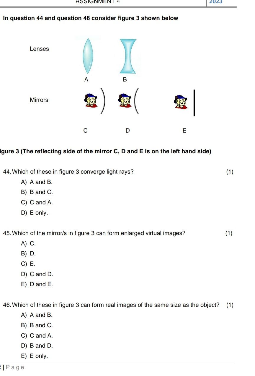 Solved In question 44 and question 48 consider figure 3 | Chegg.com