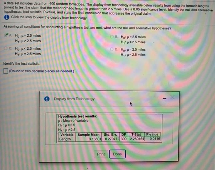 Solved A data set includes data from 400 random tornadoes. | Chegg.com