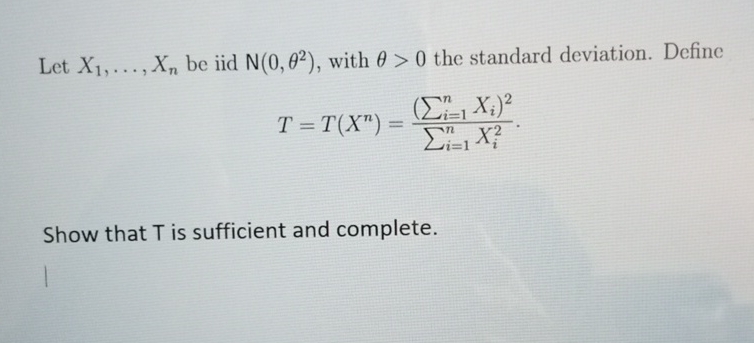 Solved Let x1,dots,xn ﻿be iid N(0,θ2), ﻿with θ>0 ﻿the | Chegg.com